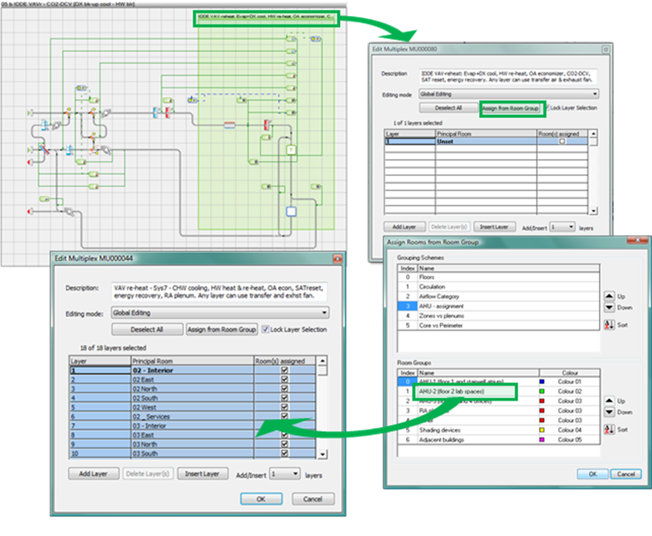 Zone-level loads, sizing & related system setup